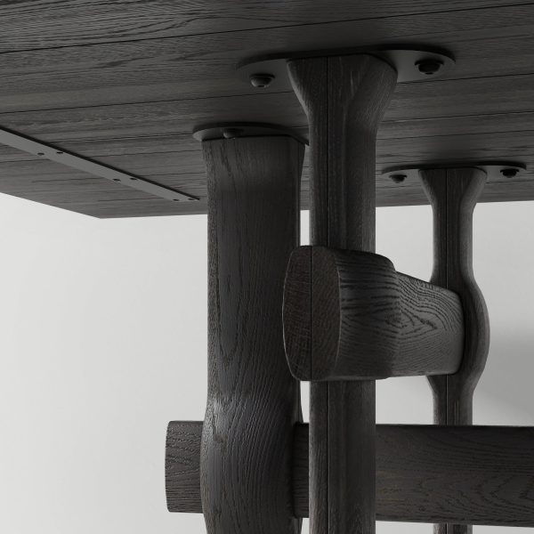 Knot Rectangular Table dark | Dining table | Dunke Design