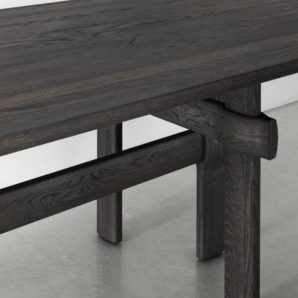 Knot Rectangular Table dark | Dining table | Dunke Design