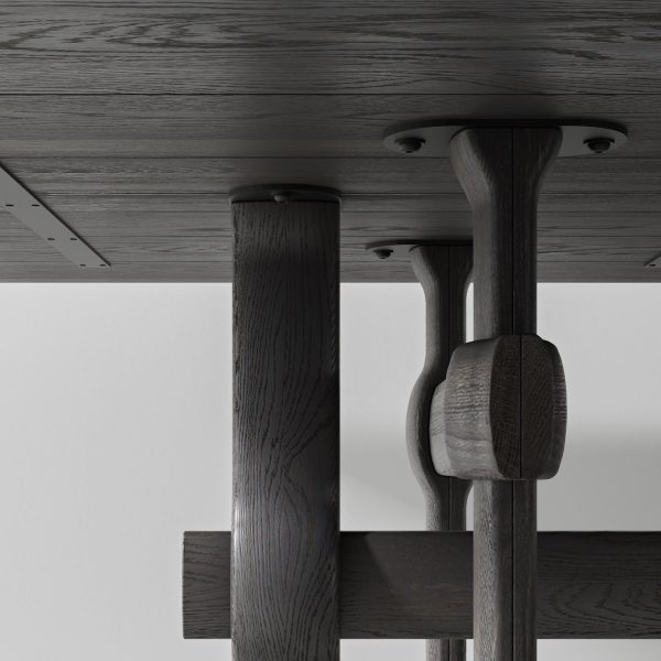 Knot Rectangular Table dark | Dining table | Dunke Design