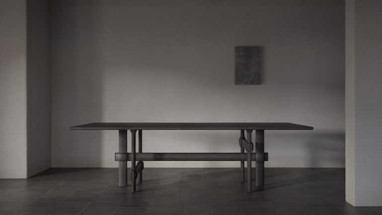 Knot Rectangular Table dark | Dining table | Dunke Design
