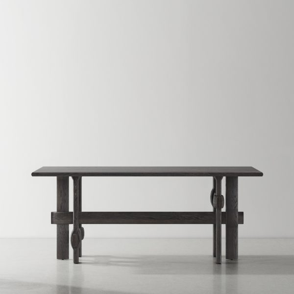 Knot Rectangular Table dark | Dining table | Dunke Design